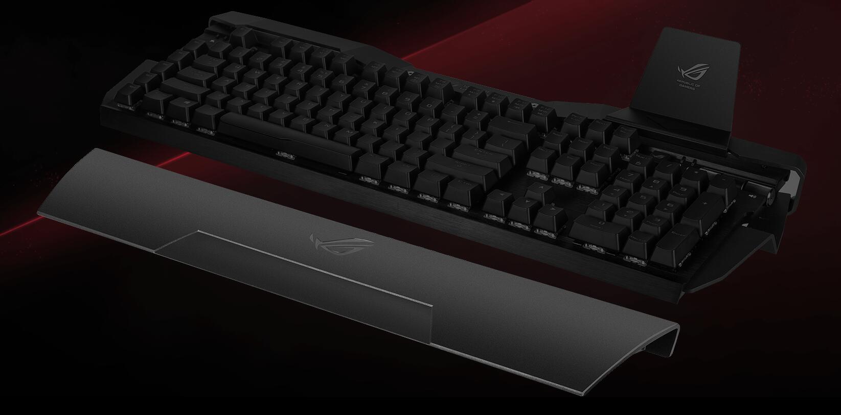 Asus ROG Horus GK2000 RGB 紅軸全彩光機械式鍵盤 - 2000Fun商城 香港人既遊戲店