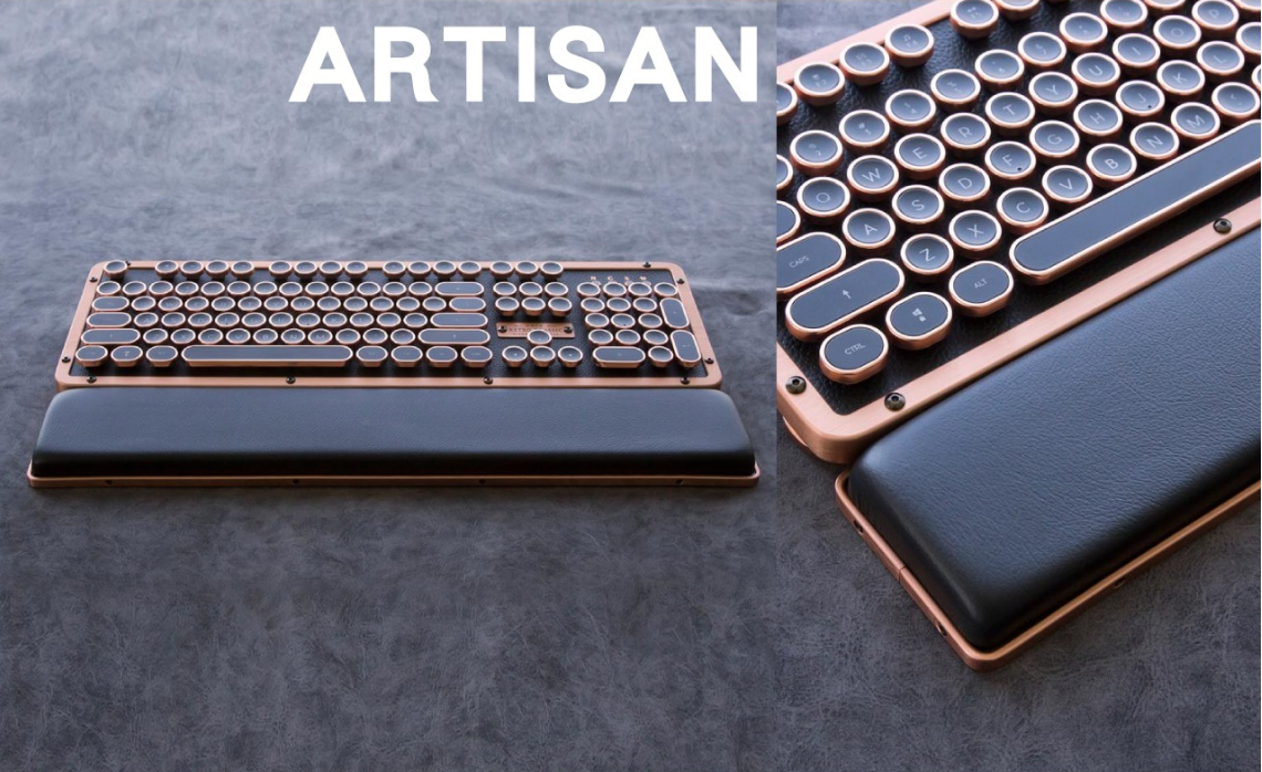 AZIO Retro Classic Palm Rest 復古鍵盤手托(Artisan 牛皮) - 2000Fun商城 香港人既遊戲店